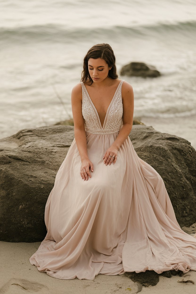 15 Wedding Dresses for a Beach Wedding That Feel Effortless ...