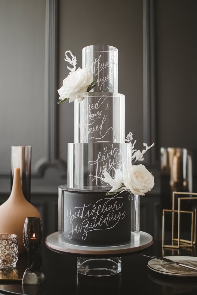 14 Wedding Cakes with Clear Tiers to Inspire Your Big Day ...