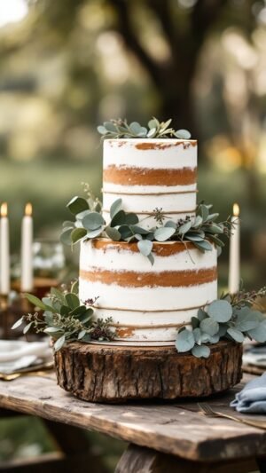 15 Stunning Wedding Cakes Adorned with Eucalyptus Leaves ...